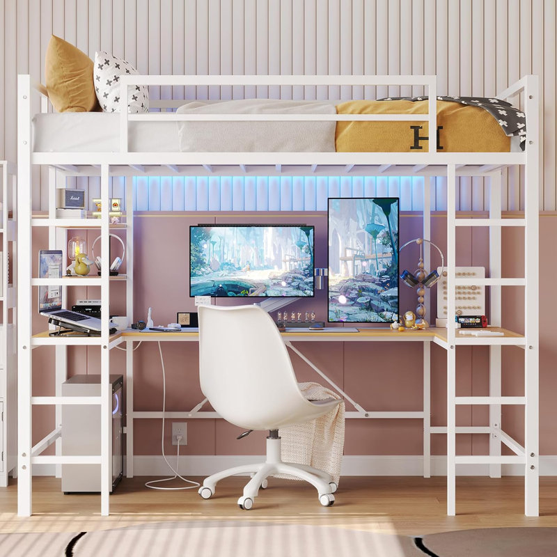 White junior loft bed store